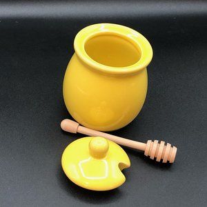 Now Design | Kitchen | Yellow Honey Pot With Wooden Dipper | Poshmark
